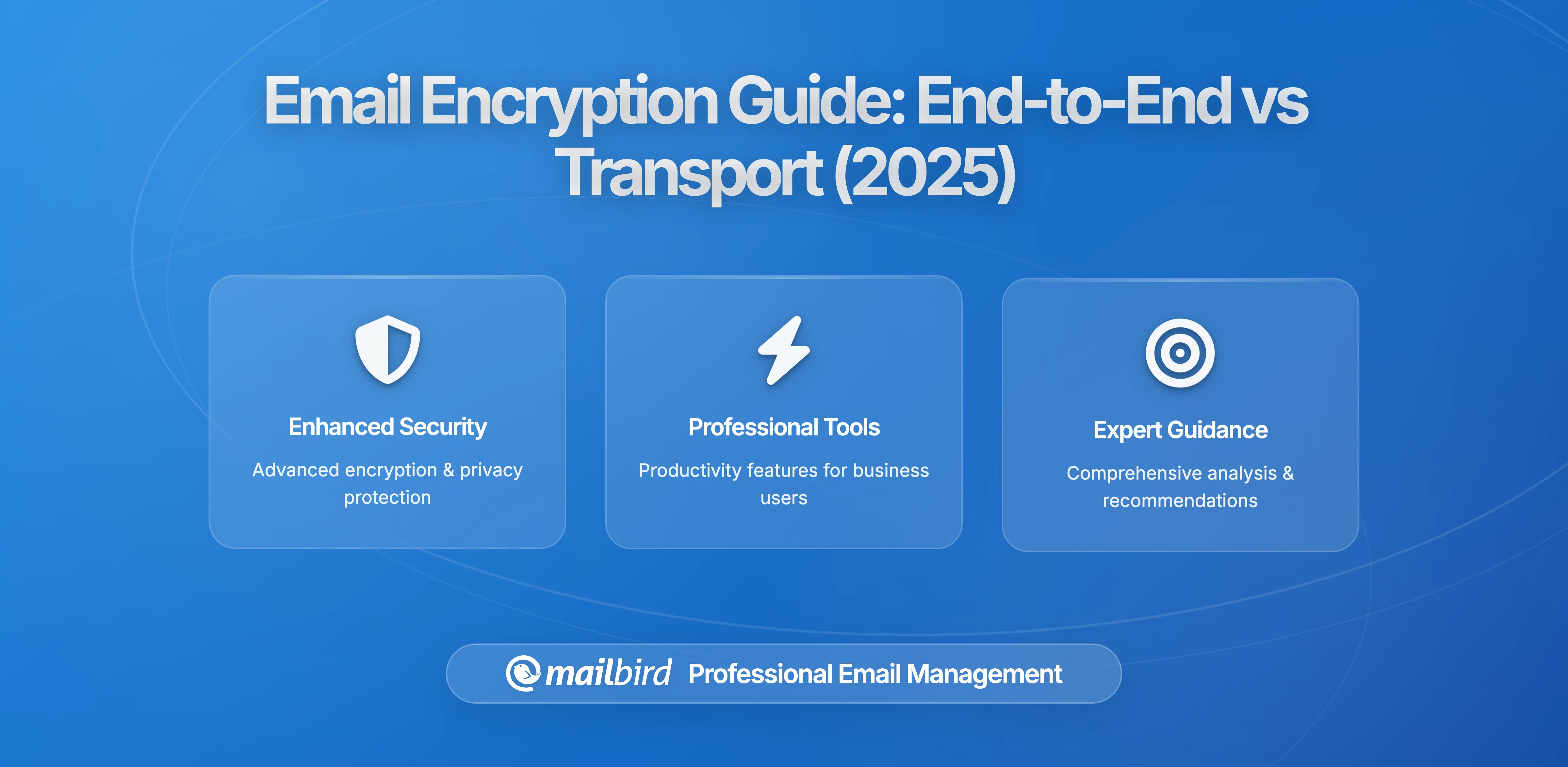 Email Encryption: End-to-End vs TLS Security 2025 | Mailbird